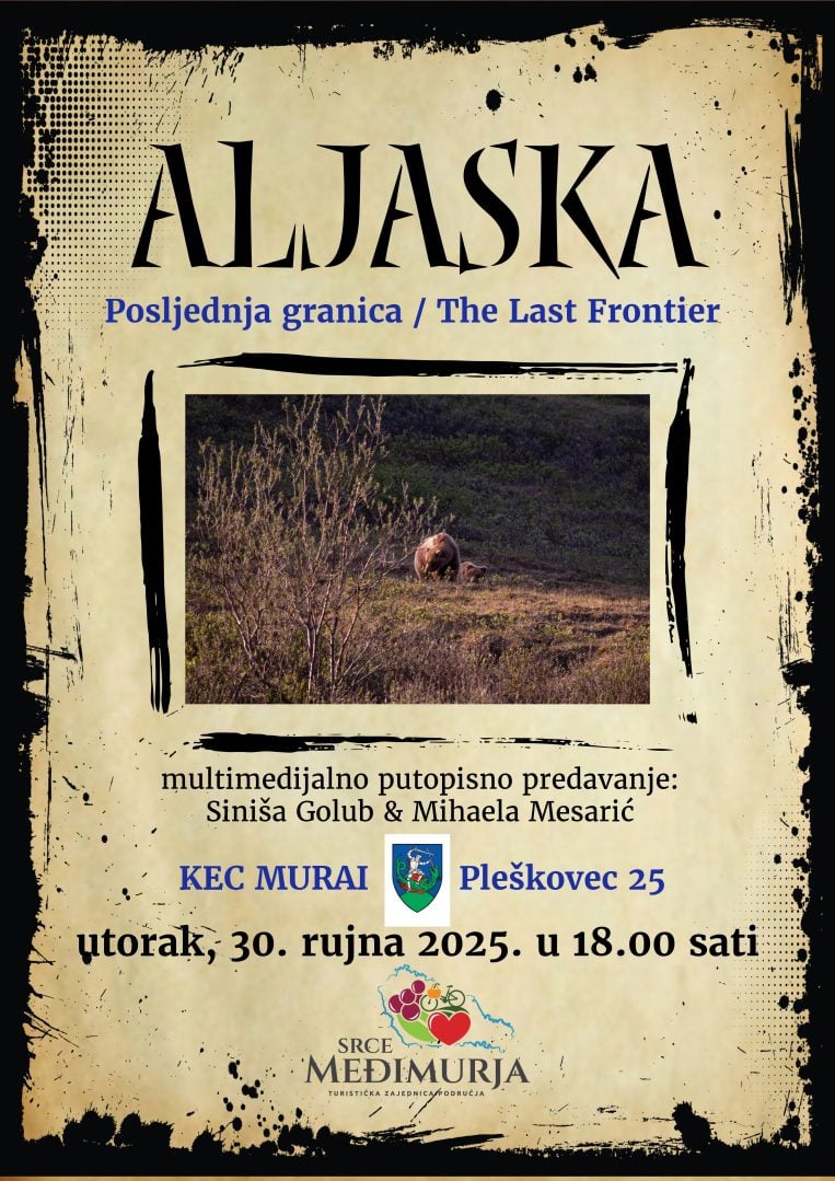 Premijera putopisnog predavanja o Aljasci u KEC-u Murai – Sveti Juraj na Bregu